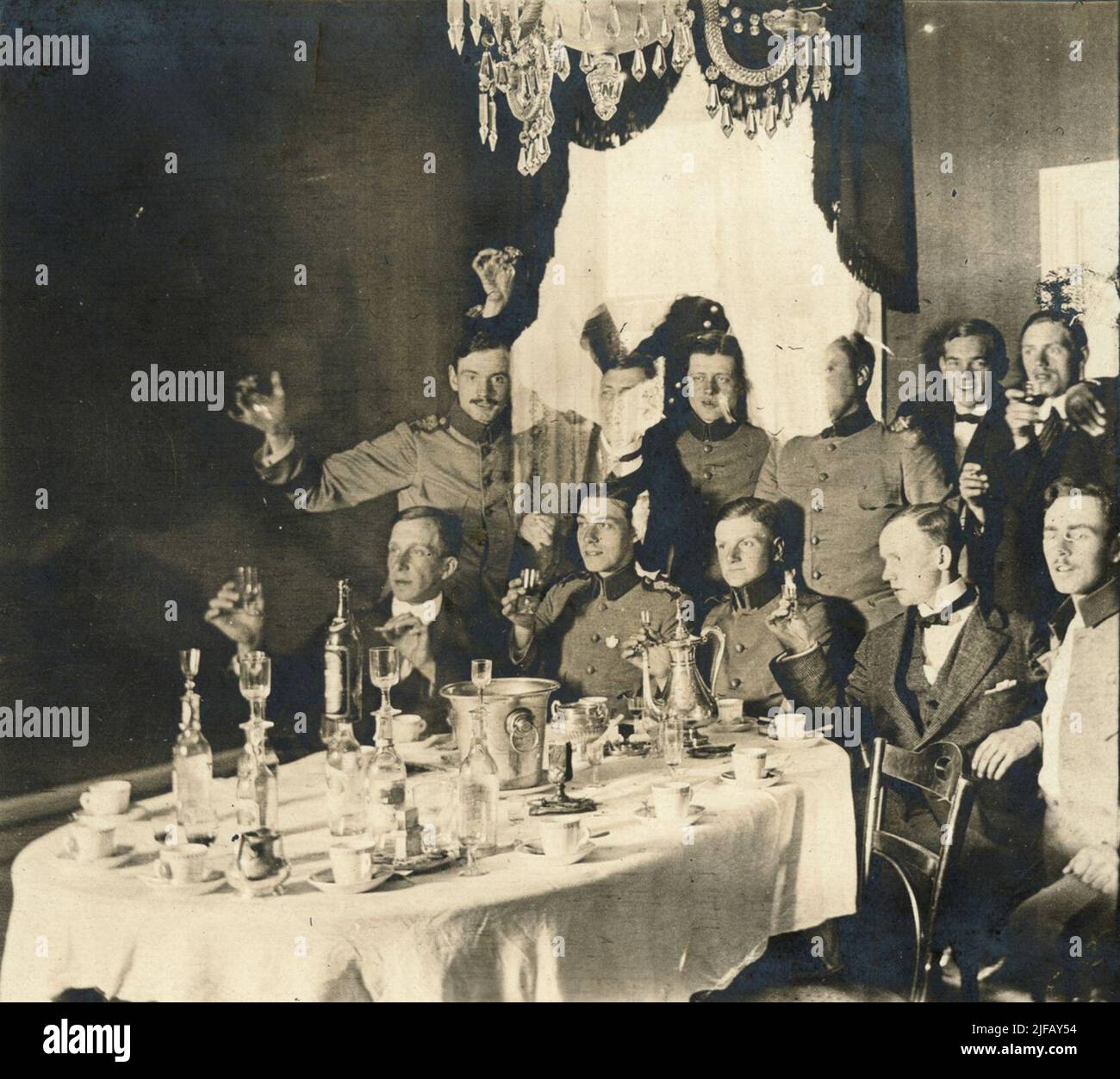 Soldiers at Göta Livgarde in 2 and civil bowls in punch Stock Photo - Alamy