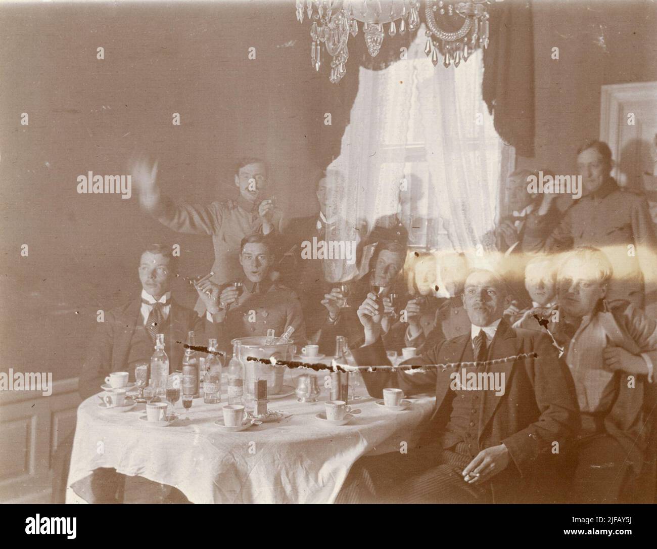 Soldiers at Göta Livgarde in 2 and civil bowls in punch Stock Photo - Alamy