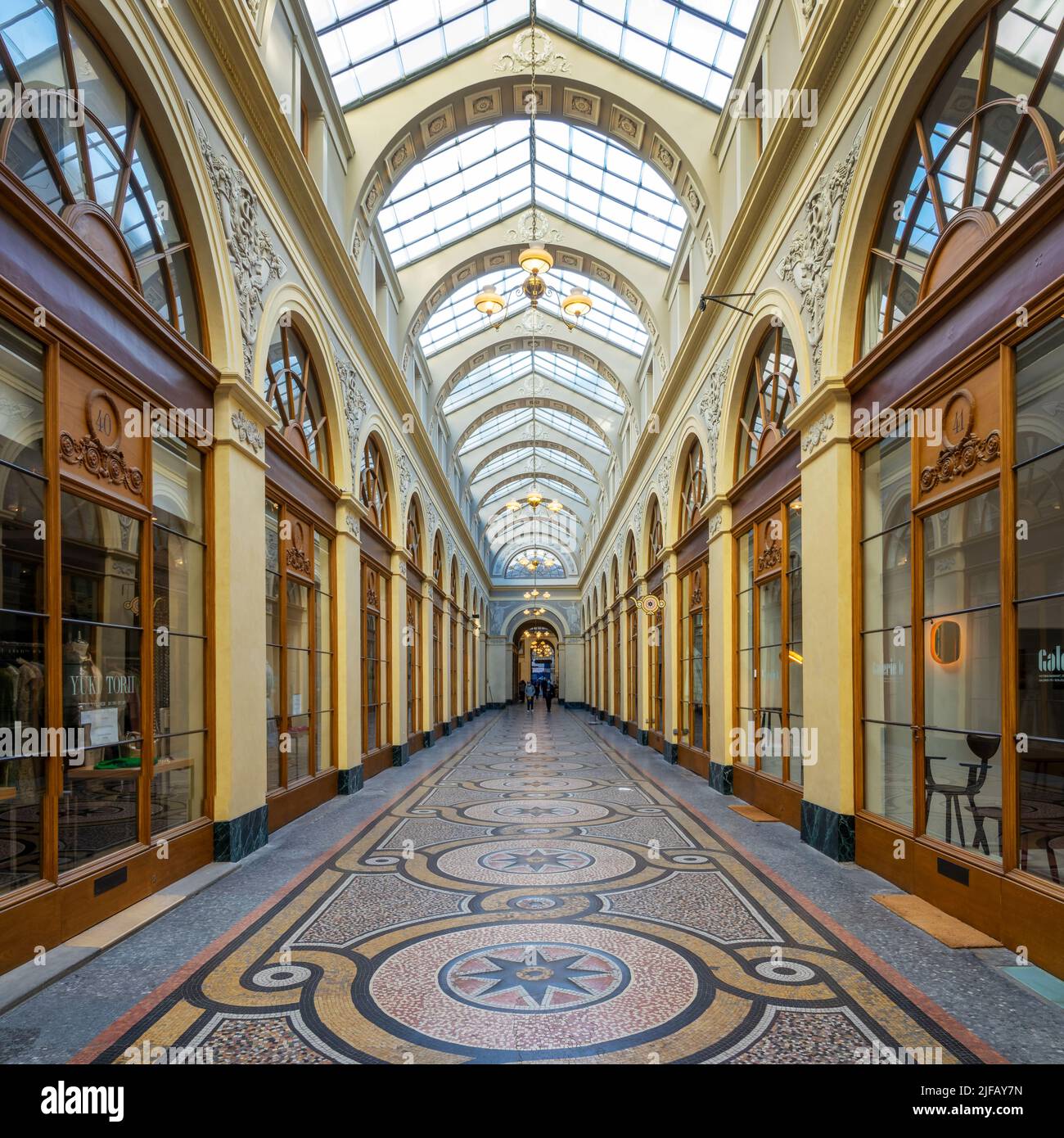Gallerie Vivienne, covered passage in Paris, France Stock Photo - Alamy