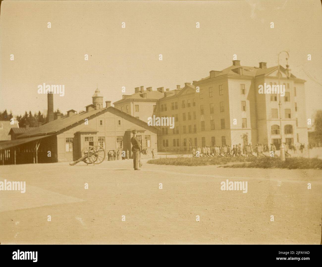 Oscar Fredriksborg. Spring 1916. The regiment's barracks Stock Photo ...