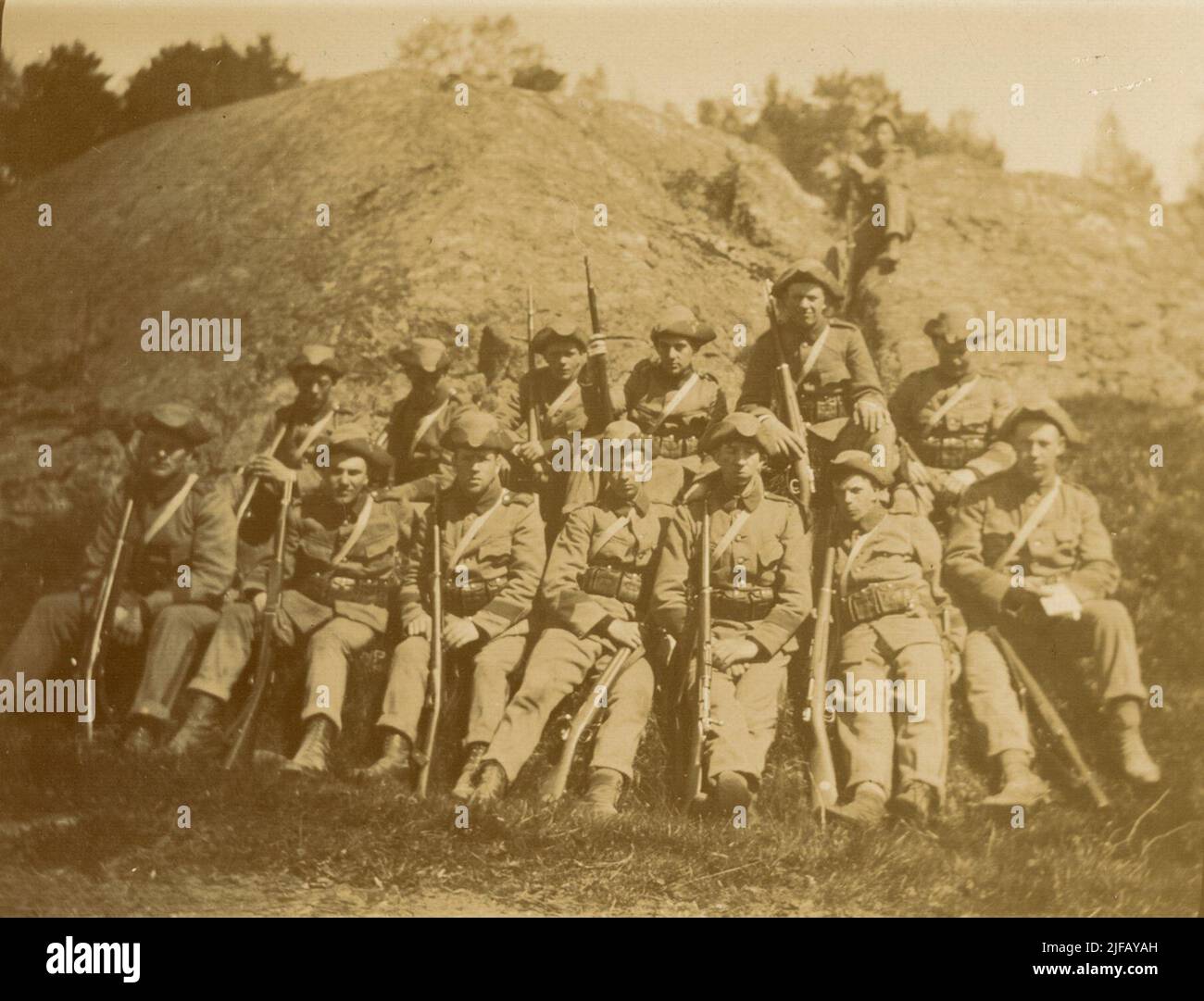 Oscar Fredriksborg. Spring 1916. Half drop Stock Photo - Alamy