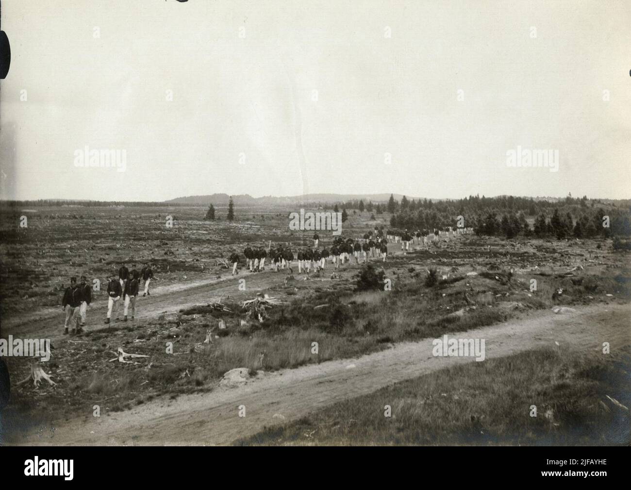 Cadets at the Karlberg war school on exercise. Cadets at the Karlberg ...