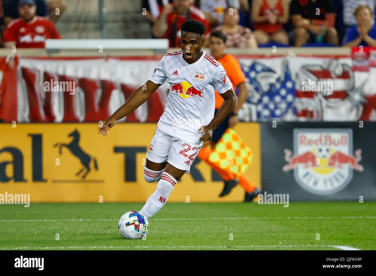 HARRISON, NJ - JUNE 30: New York Red Bulls forward Serge Ngoma (22 ...