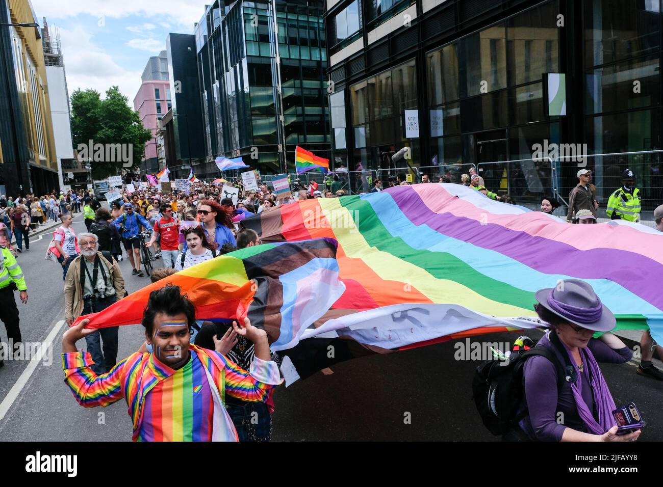 London, UK. 1st July 2022. People from the original 500 members of the ...