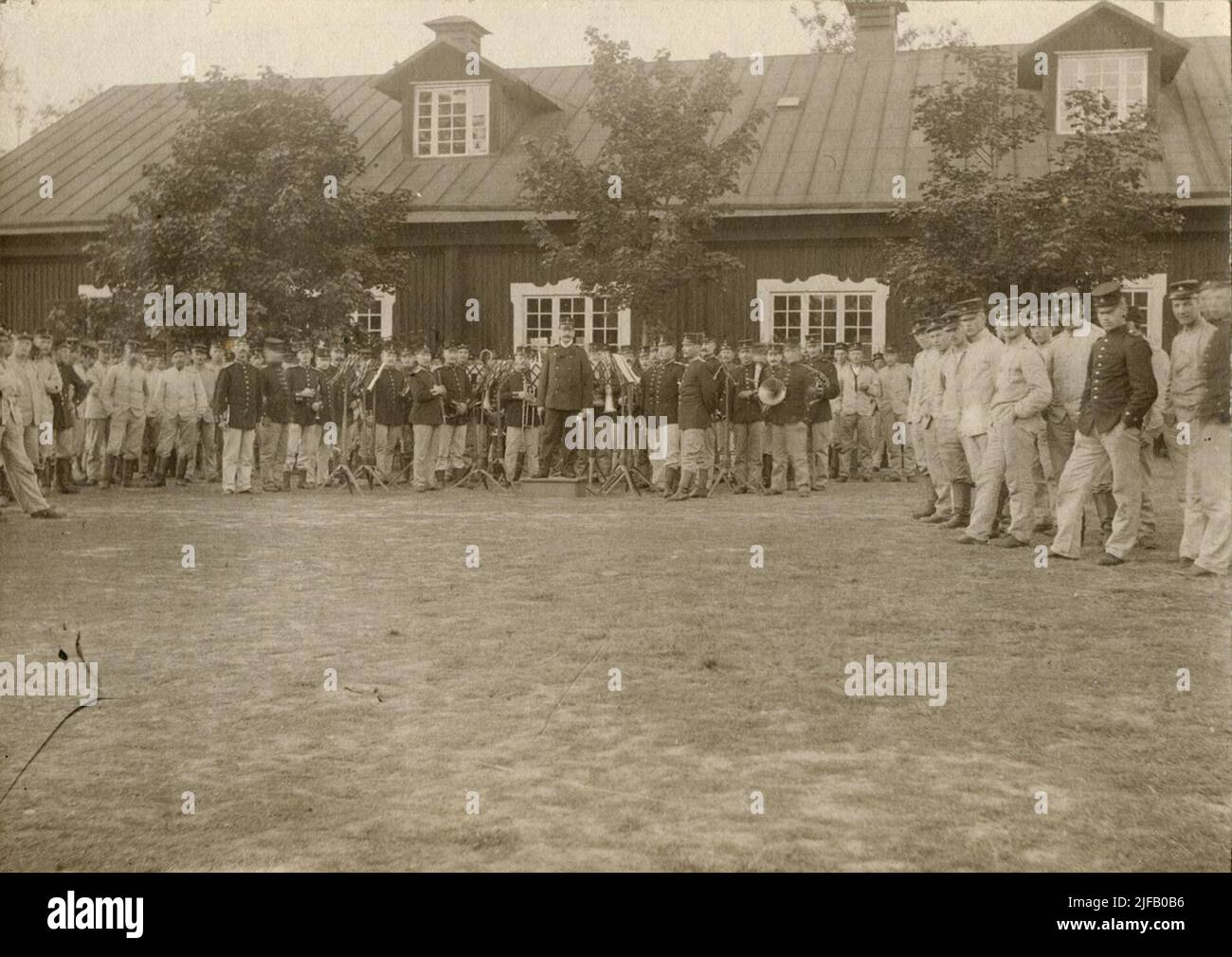 Military music on courtyard Stock Photo - Alamy