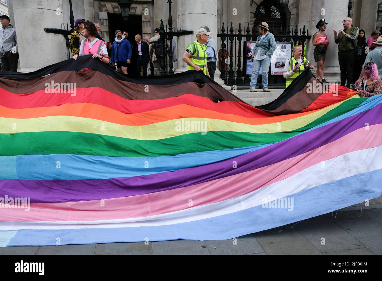 London, UK. 1st July 2022. People from the original 500 members of the ...