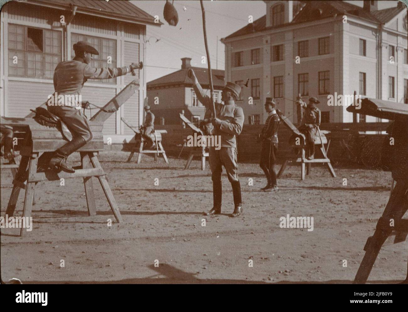 Soldiers on riding exercise Stock Photo - Alamy