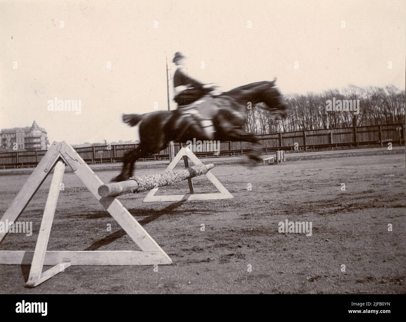 Gertrud Magnus (married Trägårdh 1906) on horseback Stock Photo - Alamy