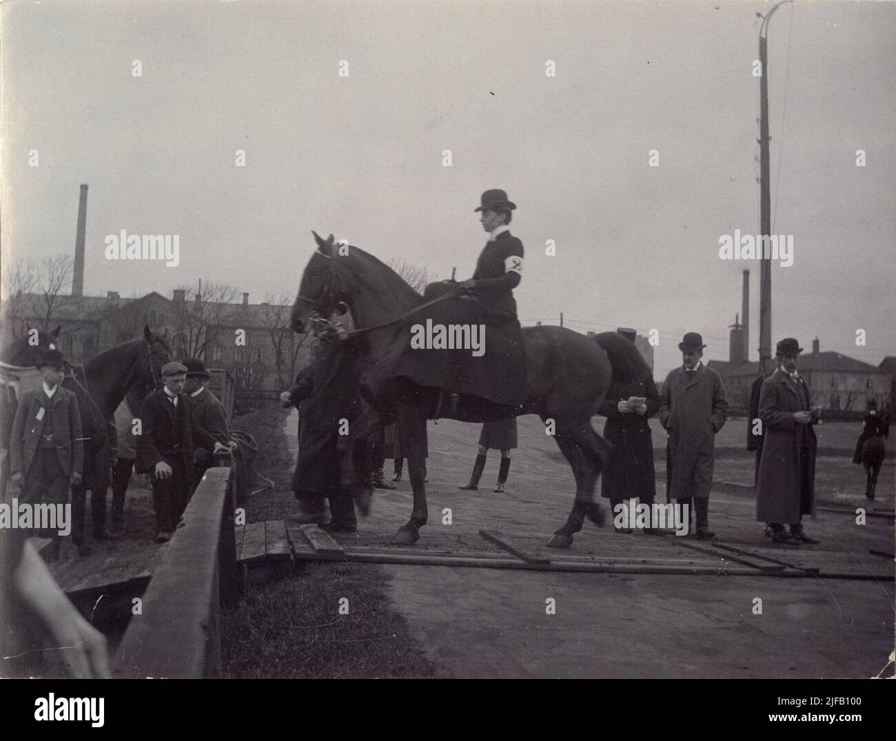 Gertrud Magnus (married Trägårdh 1906) on horseback Stock Photo - Alamy