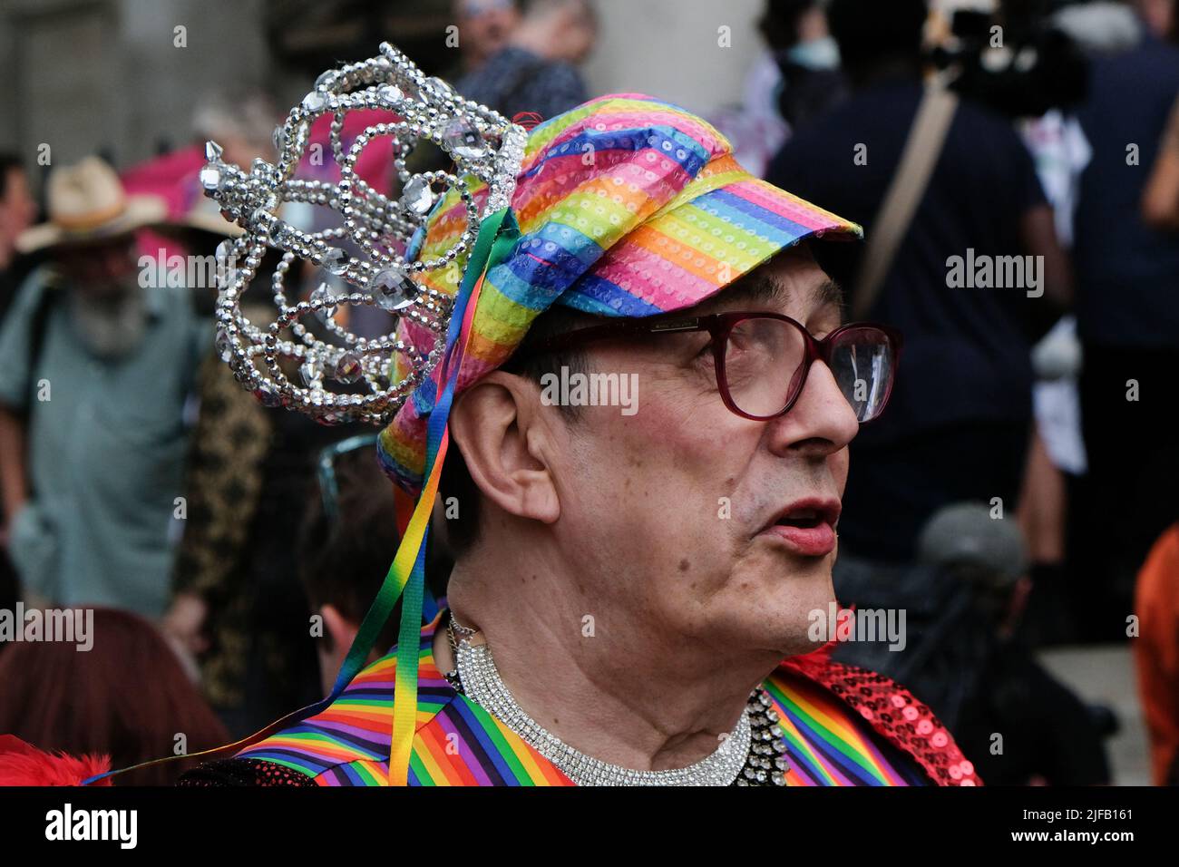 London, UK. 1st July 2022. People from the original 500 members of the ...