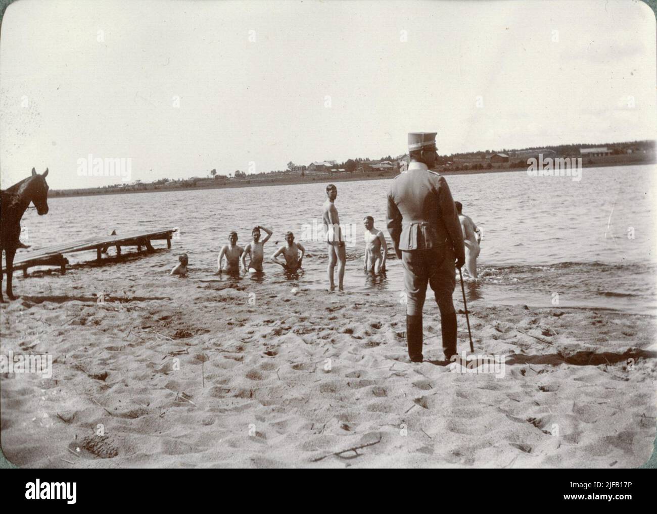 Soldiers at the beach Stock Photo - Alamy