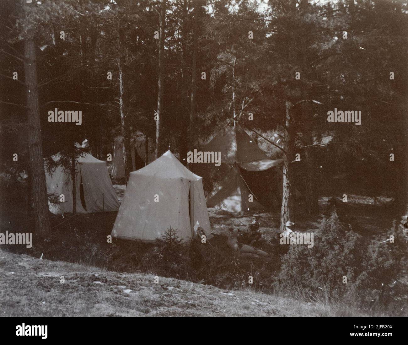 The camp site Kymlinge Stock Photo - Alamy