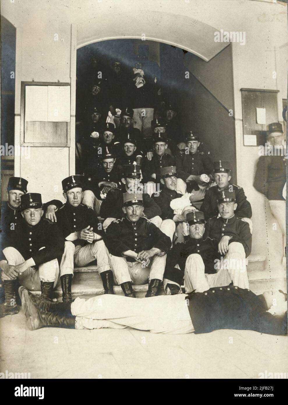 Soldiers from the fortification at Karlberg Castle, Stockholm Stock ...