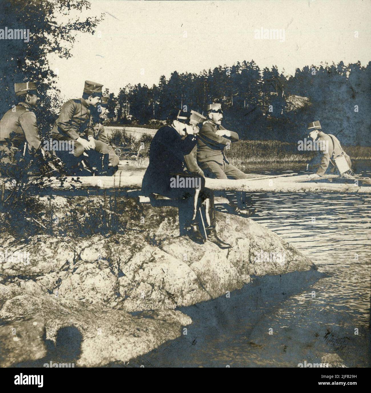 Scouting out over the water, the fortification Stock Photo - Alamy