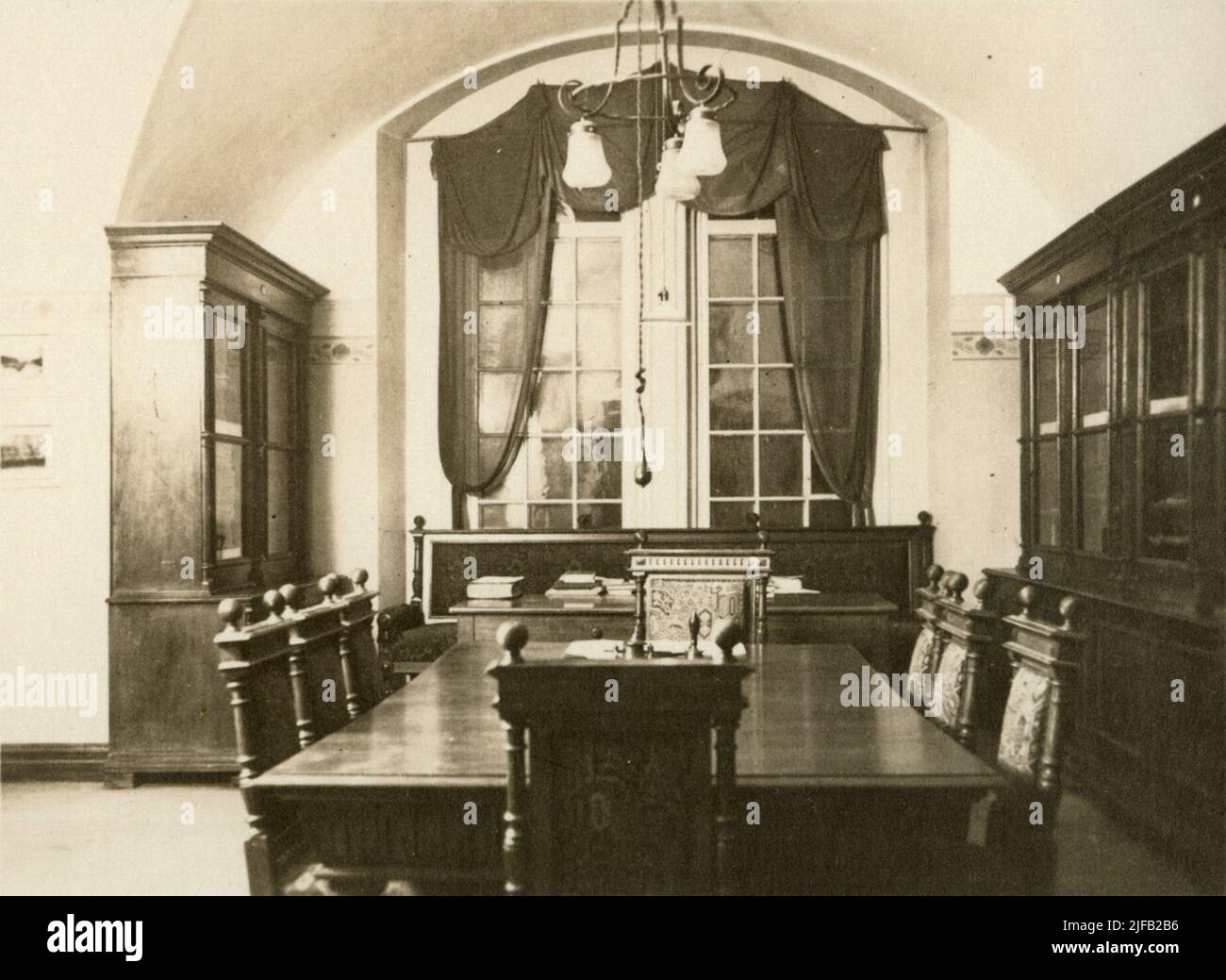 The library, Göta Engineer Union, Karlsborg Fortress Stock Photo - Alamy