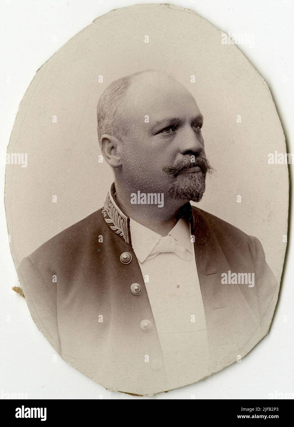 Portrait of Carl Emil Hultgren, ammunition manager at Stockholm's ...