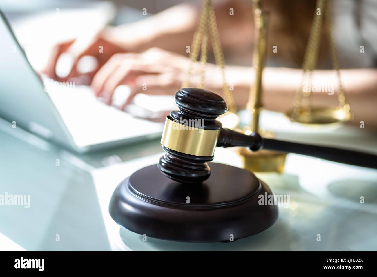 Legal Tech And Court Law Technology Concept Stock Photo - Alamy