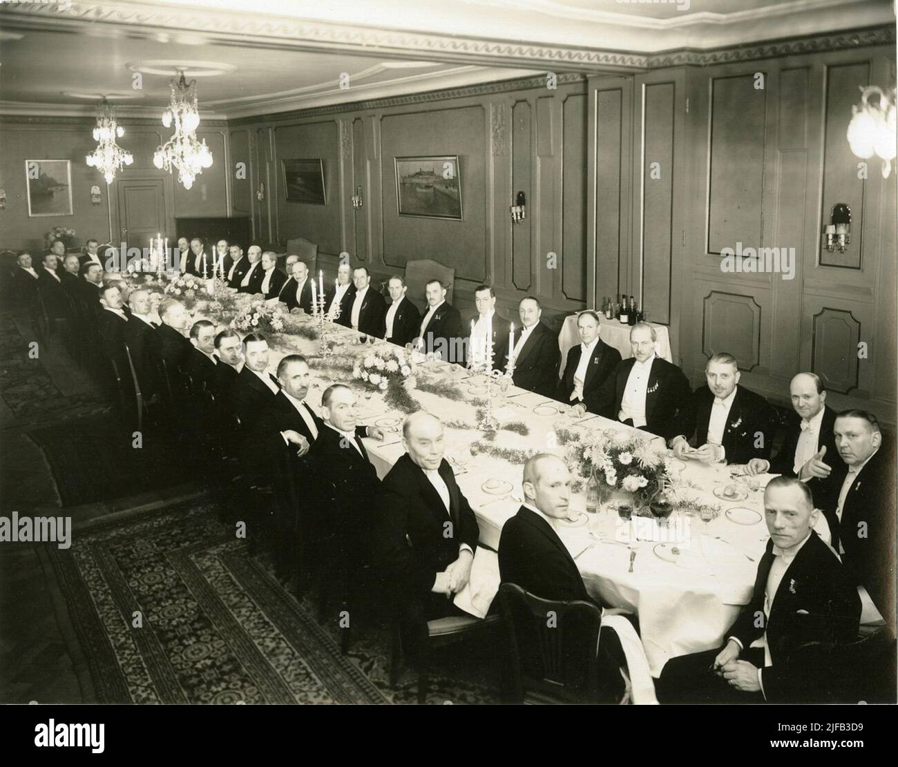 30th anniversary at the Grand Hotel Royal on 1 December 1934 Stock ...