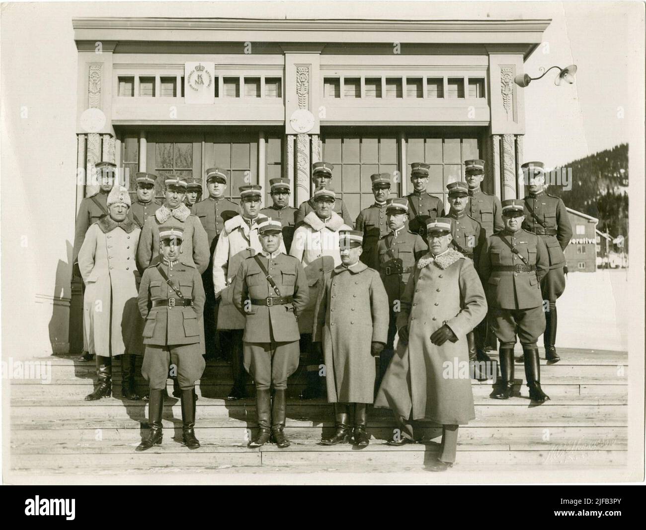 Group portrait of the IV Army Distribution's field exercises 1931. For ...