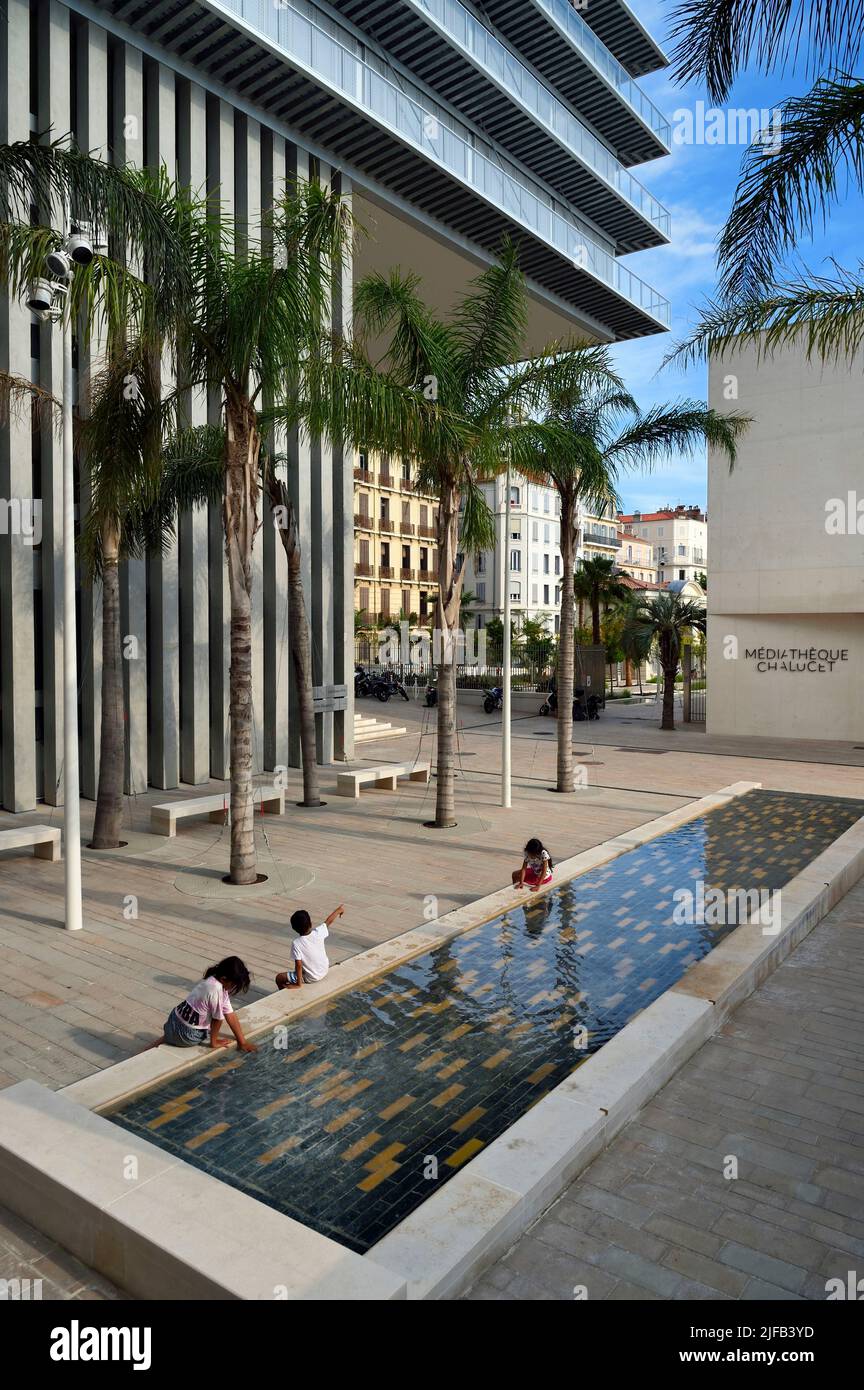 France, Var, Toulon, quartier Chalucet, the House of Creativity housing ...