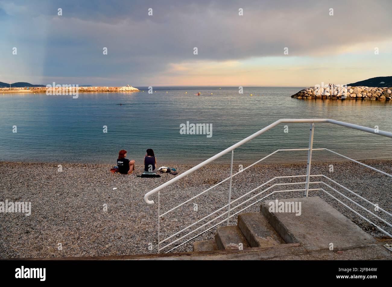 Mourillon beach hi-res stock photography and images - Alamy