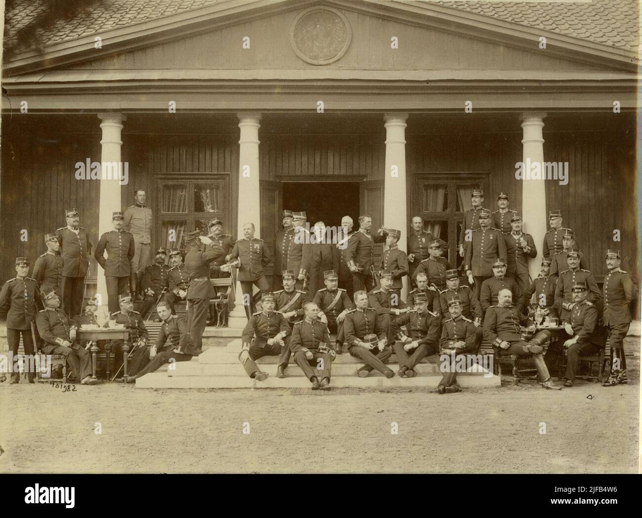 Officers from Västgöta Regemnt in 6 Stock Photo - Alamy