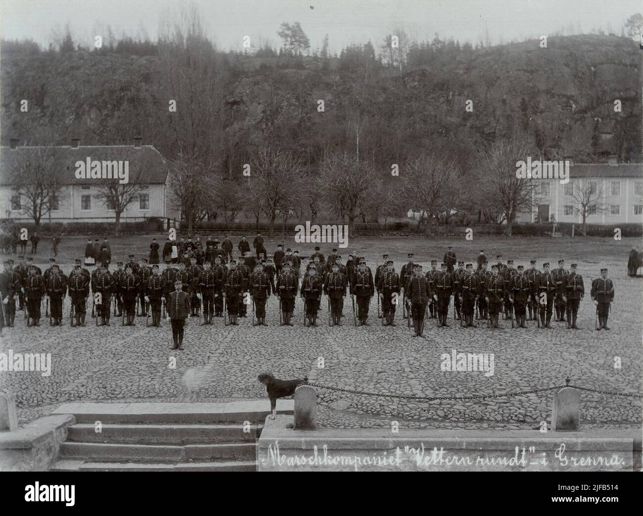 The Life Regiment's grenadiers in 3, the march company "Vätternrundan ...