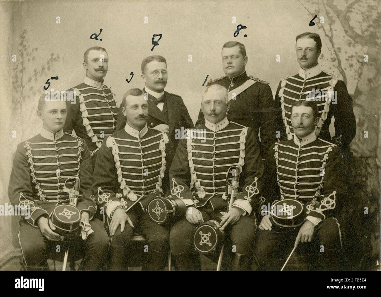 Group portrait of officers from the Exercise Squadron at the Life ...