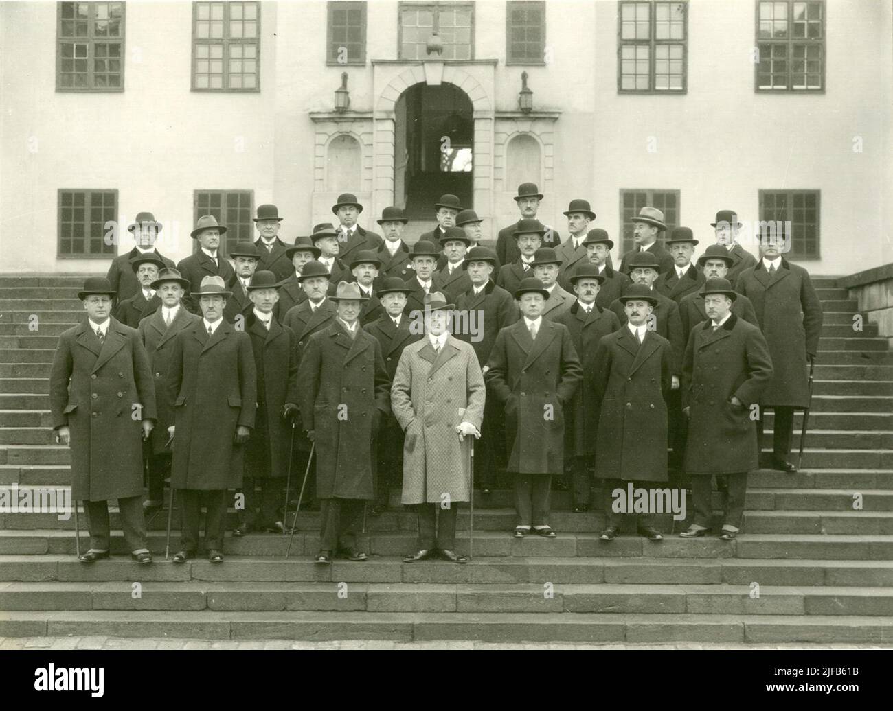 Group portrait of officers at Karlberg Stock Photo - Alamy