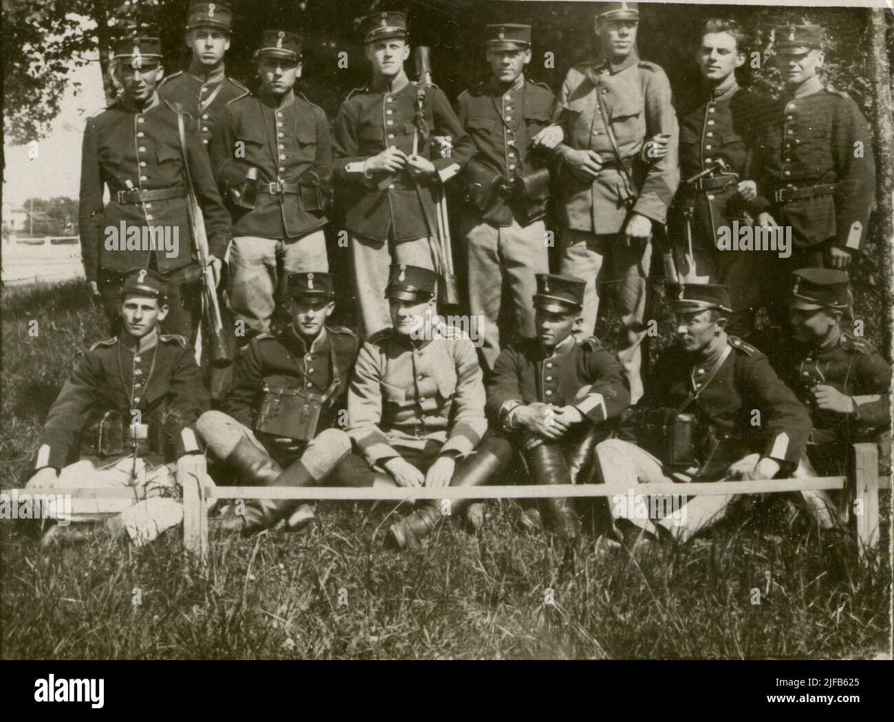 Group portrait of students from Signal School in 1924 Stock Photo - Alamy