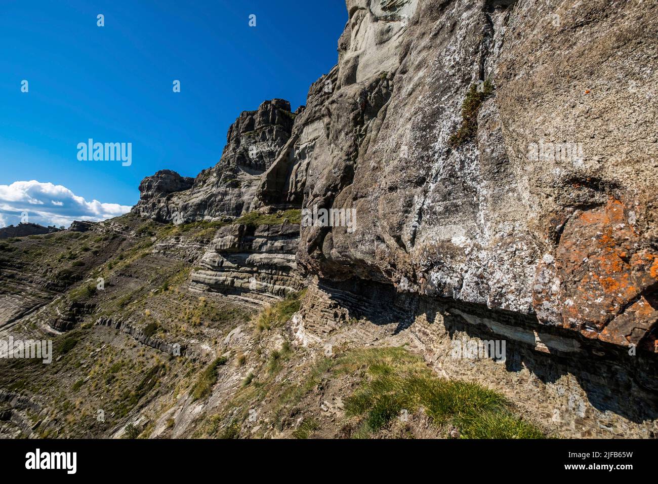 France, Hautes-Alpes, Champsaur valley, village of Saint-Michel de ...