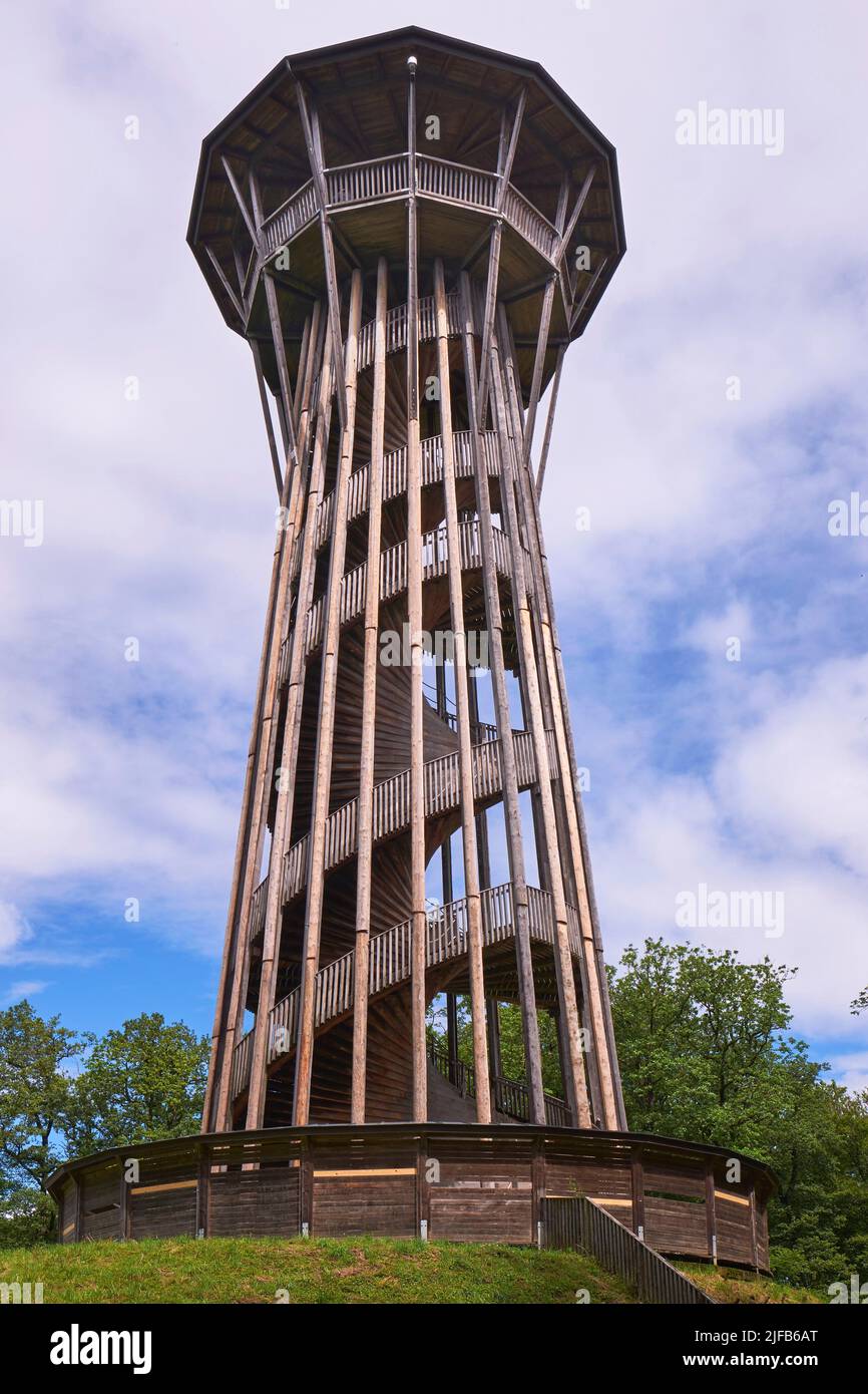 Switzerland, canton of Vaud, Lausanne, the Sauvabelin tower 35 meters ...