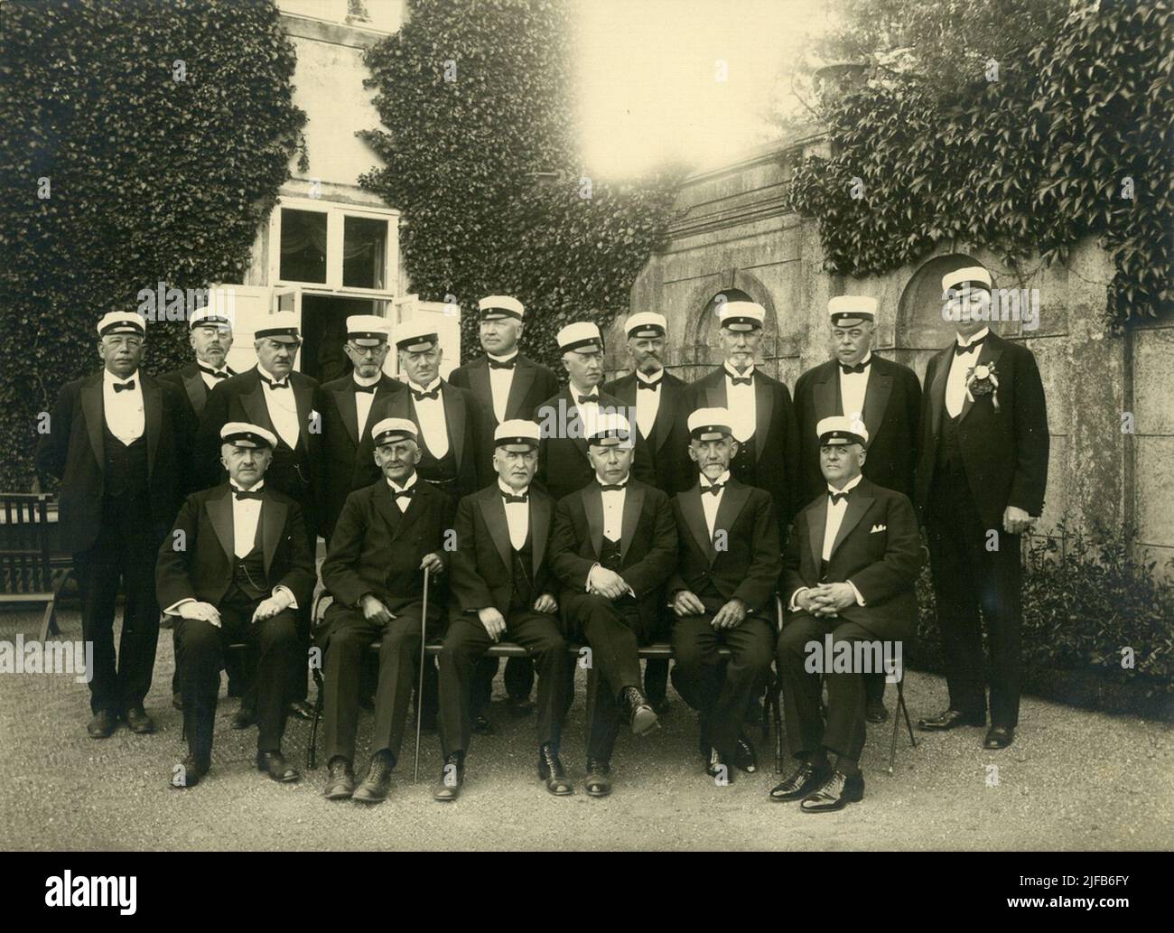 Group portrait of 1887 students gathered for the 45th anniversary at ...