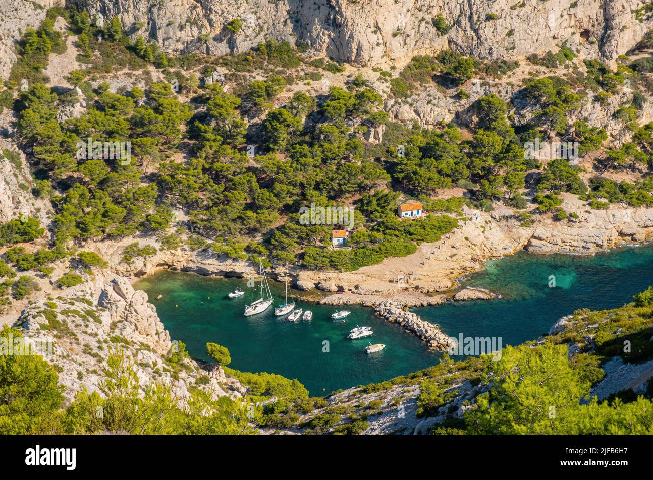 France, Bouches du Rhone, Marseille, Calanques National Park, the ...