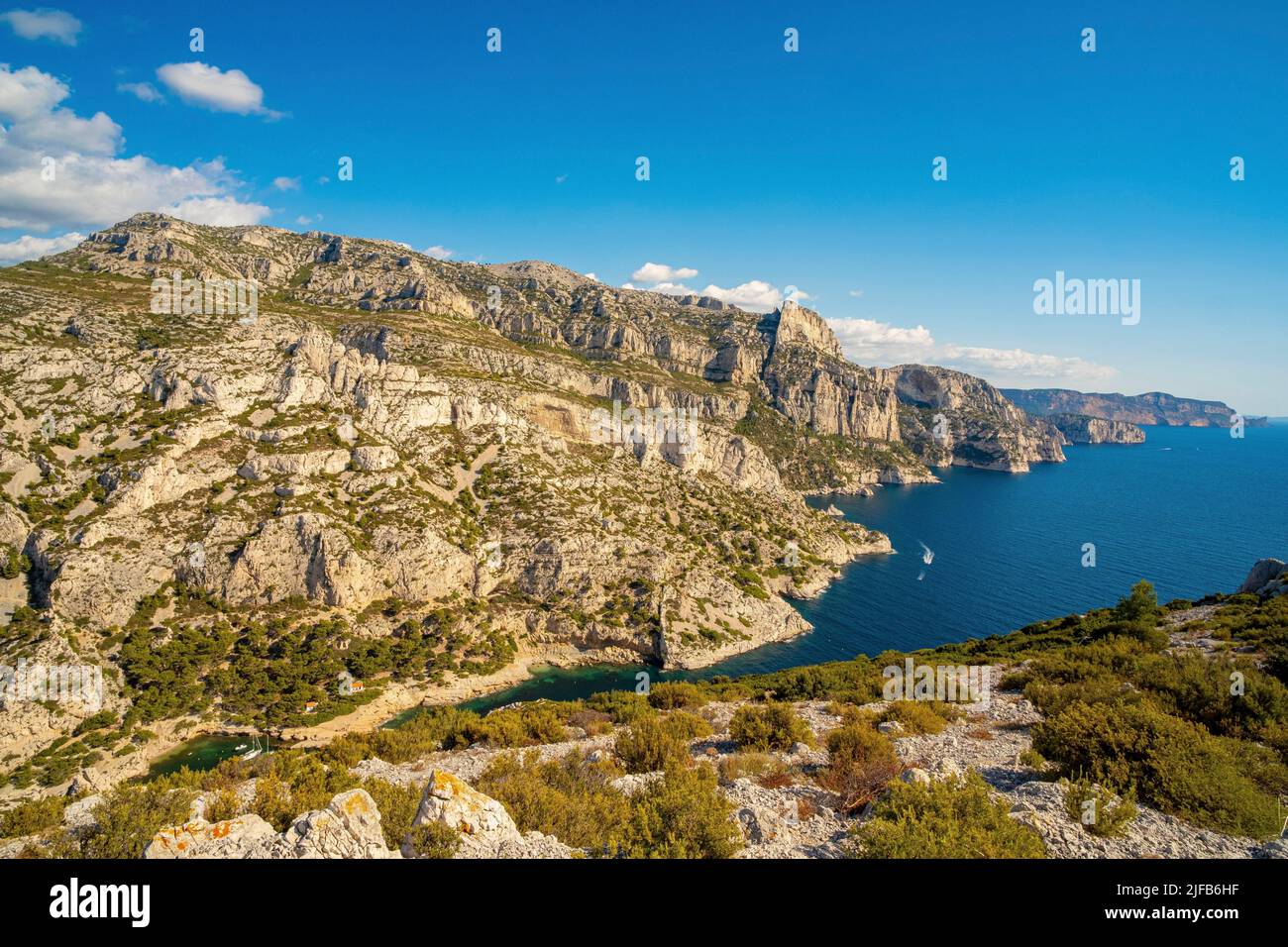France, Bouches du Rhone, Marseille, Calanques National Park, the ...
