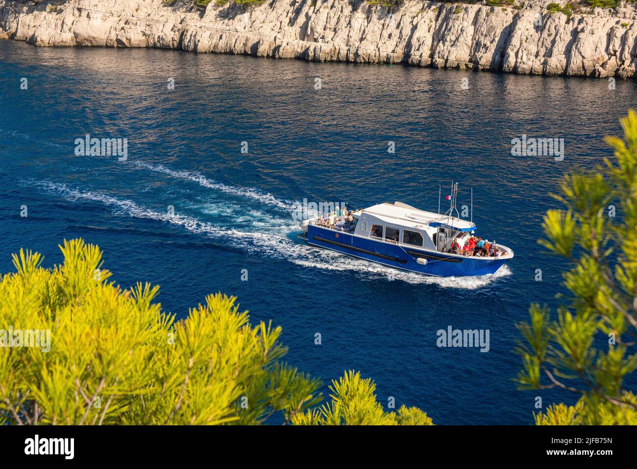 France, Bouches du Rhone, Cassis, Calanques National Park, excursion ...