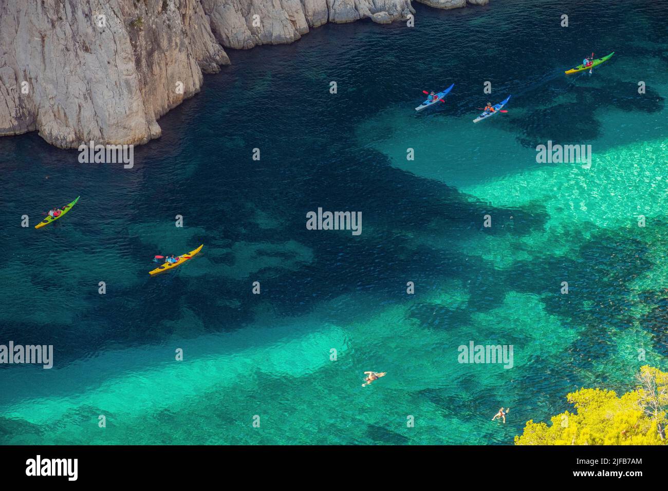 France, Bouches du Rhone, Marseille, Calanques National Park, the ...