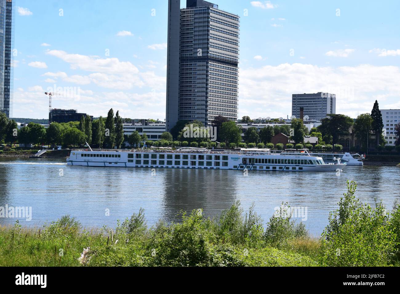 skyline of Bonn at the Rhine Stock Photo - Alamy