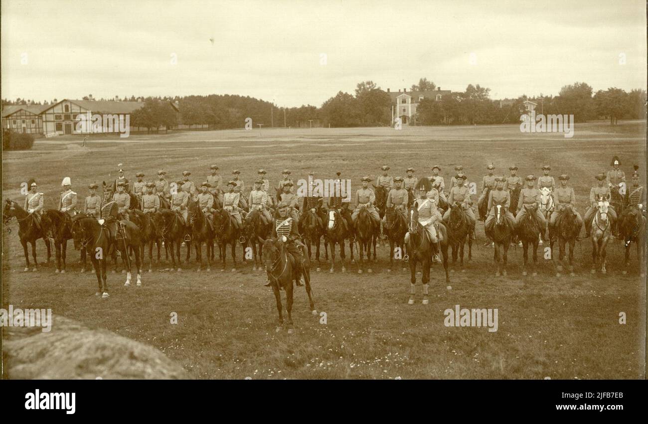 Group portrait of officers from different cavalry regiments. For name ...