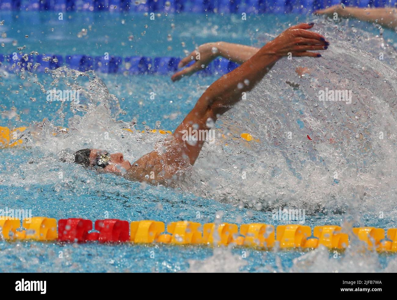 Katharine Berkoff of USA 1/2 Finale 50. M Backstroke Women during the ...