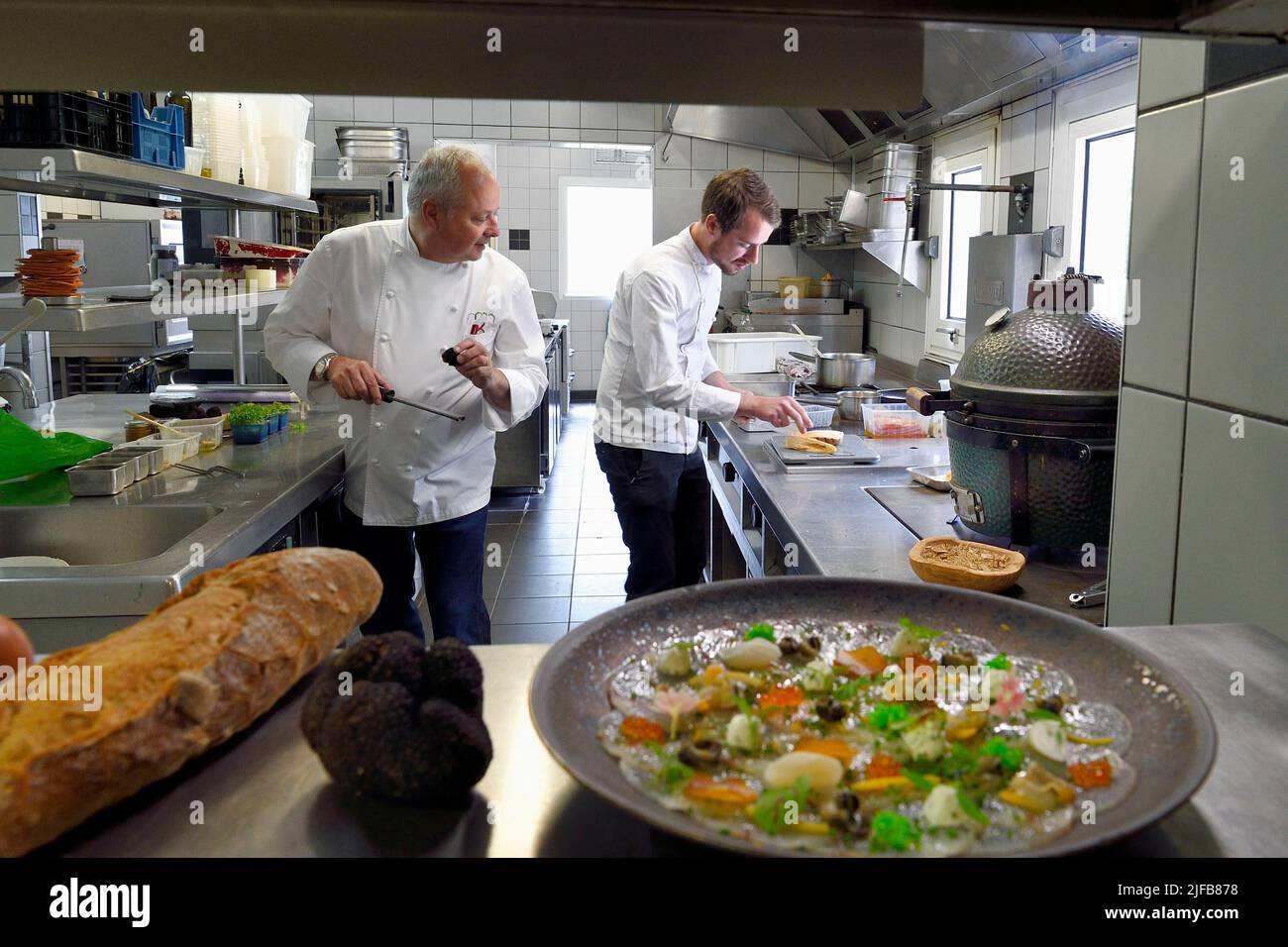 France, Charente, Bourg-Charente, restaurant La Ribaudière, Michelin ...