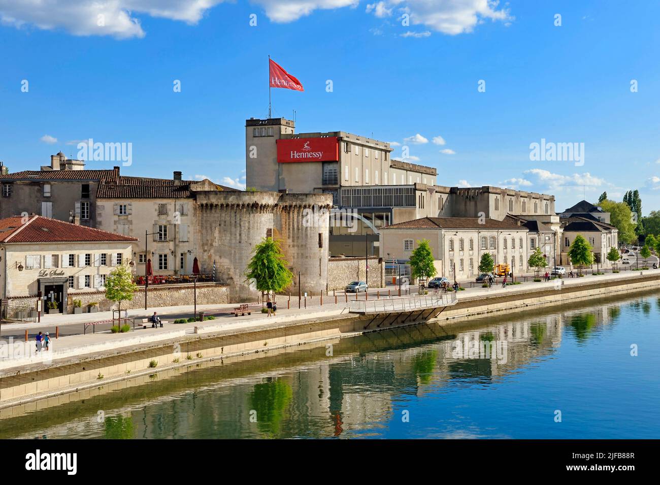 France, Charente, Cognac, the Porte Saint-Jacques, Hennessy cognac ...