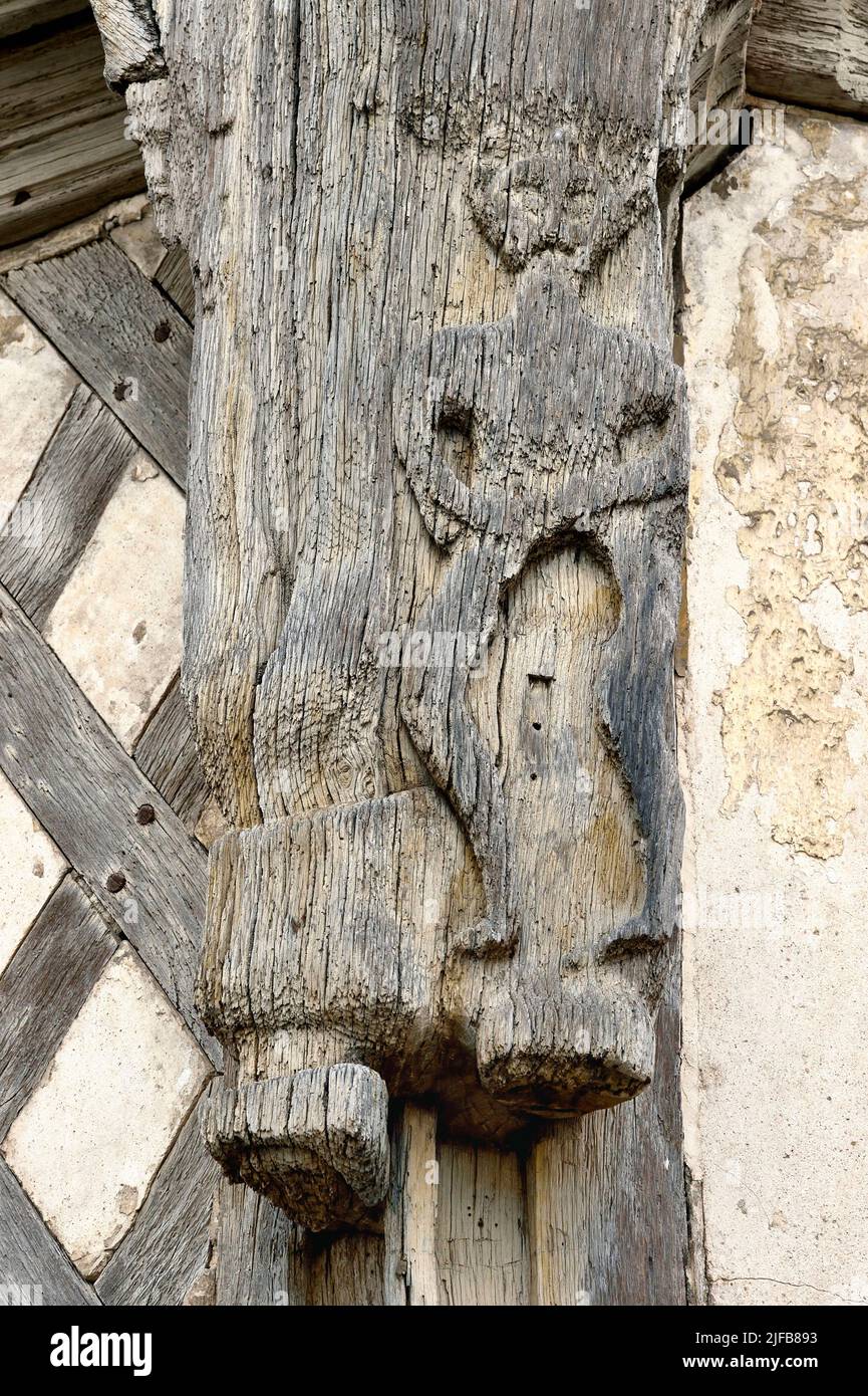 France, Charente, Cognac, the oldest house of the medieval district of ...