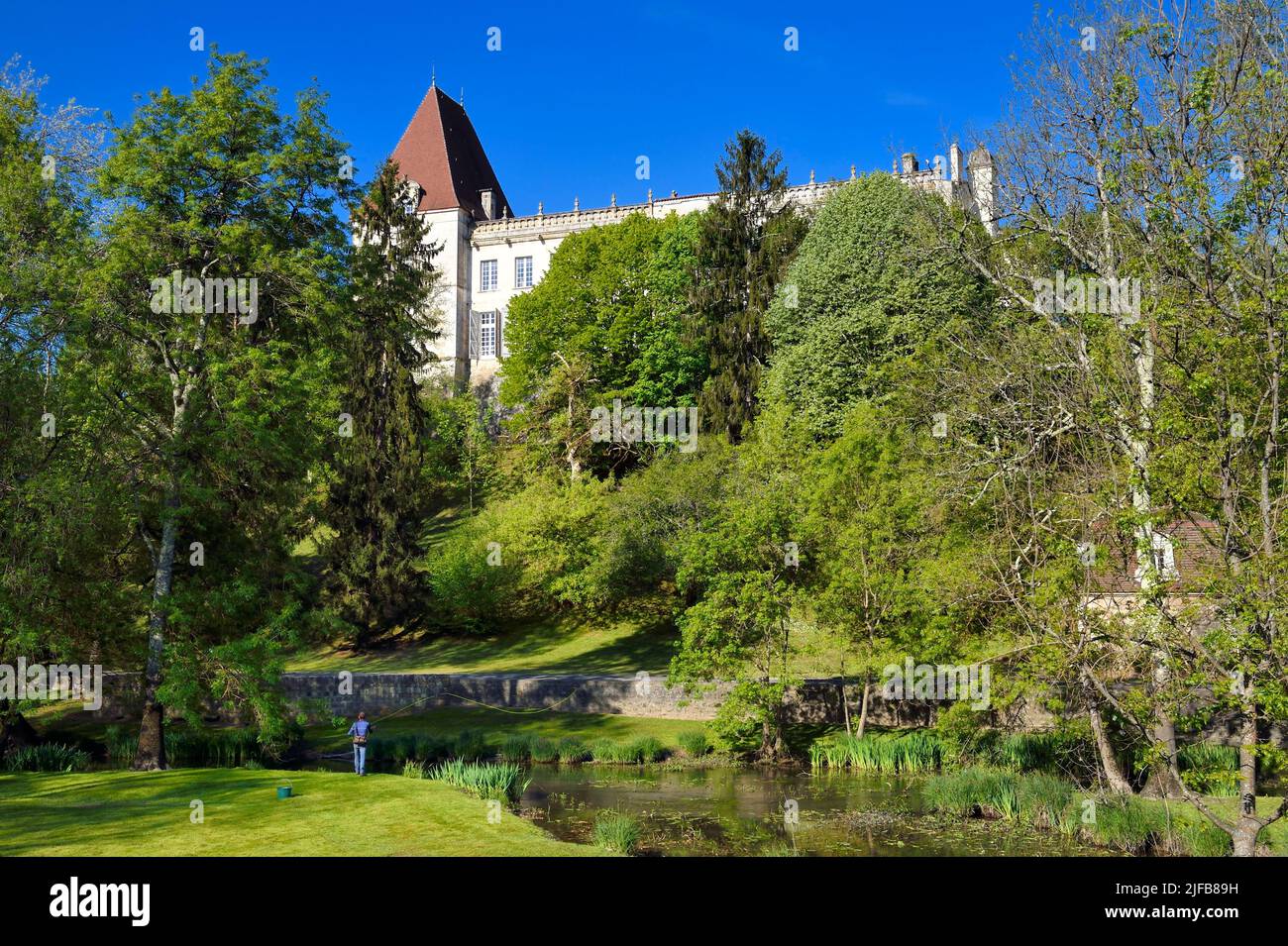 France, Charente, Bourg Charente, the chateau de Bourg belongs to the ...