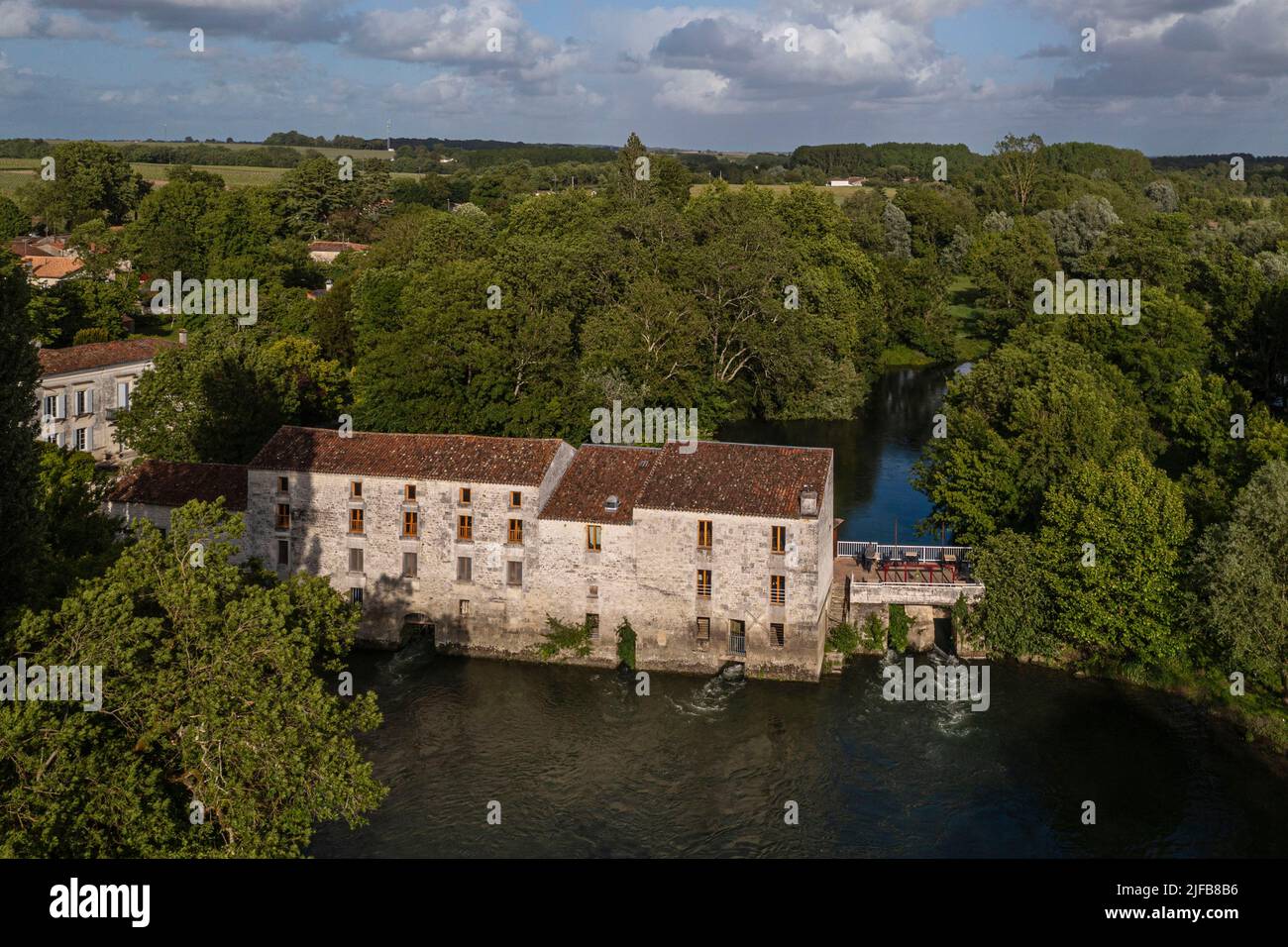 France, Charente-Maritime, Chaniers, Le Moulin de la Baine restaurant ...