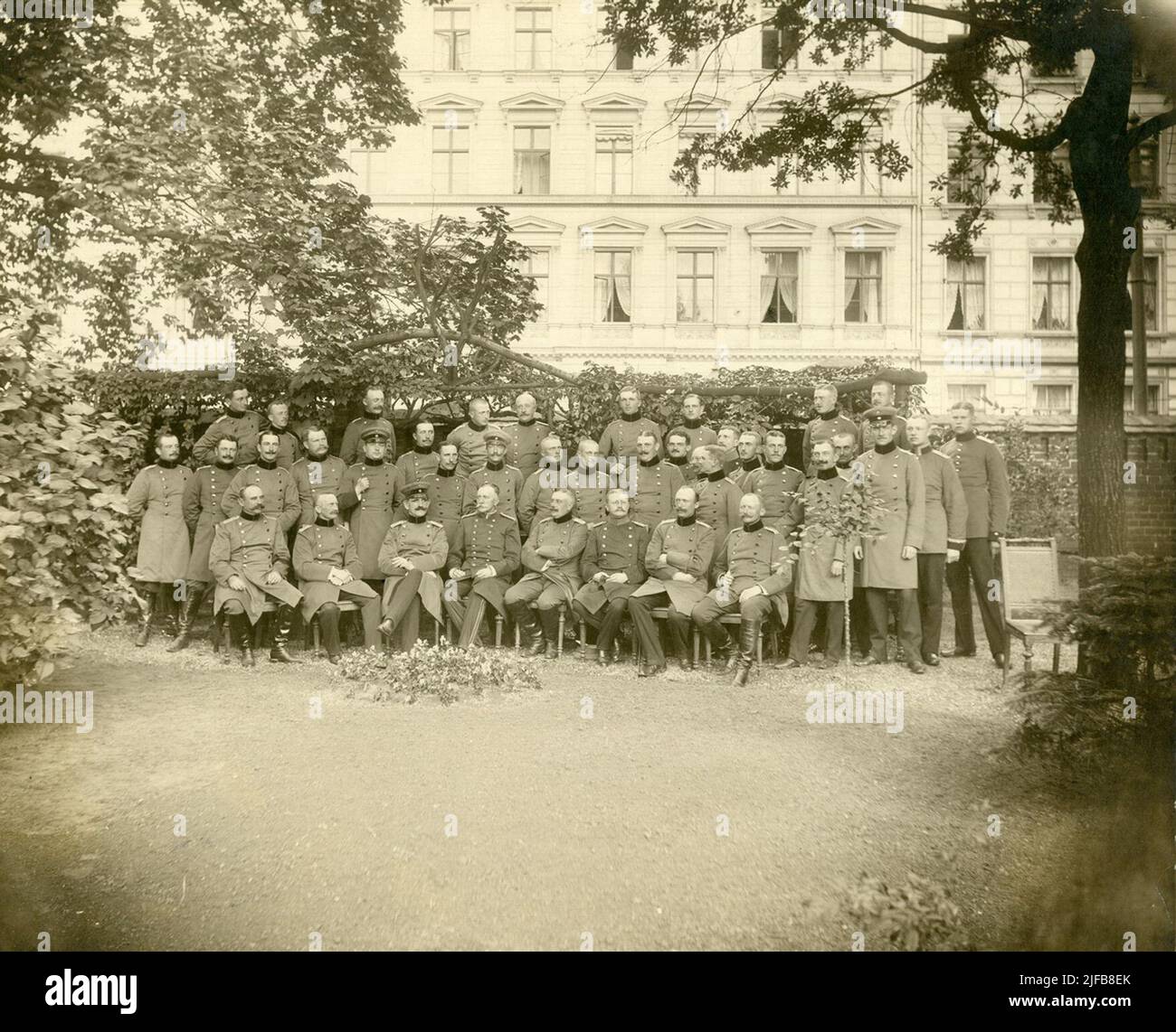 Group portrait of German officers in Stettin Stock Photo - Alamy