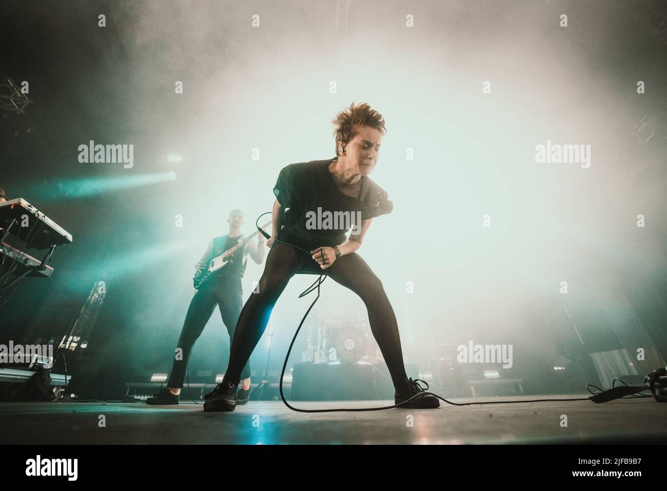 Roskilde, Denmark. 01st July, 2022. The English band Rolo Tomassi ...