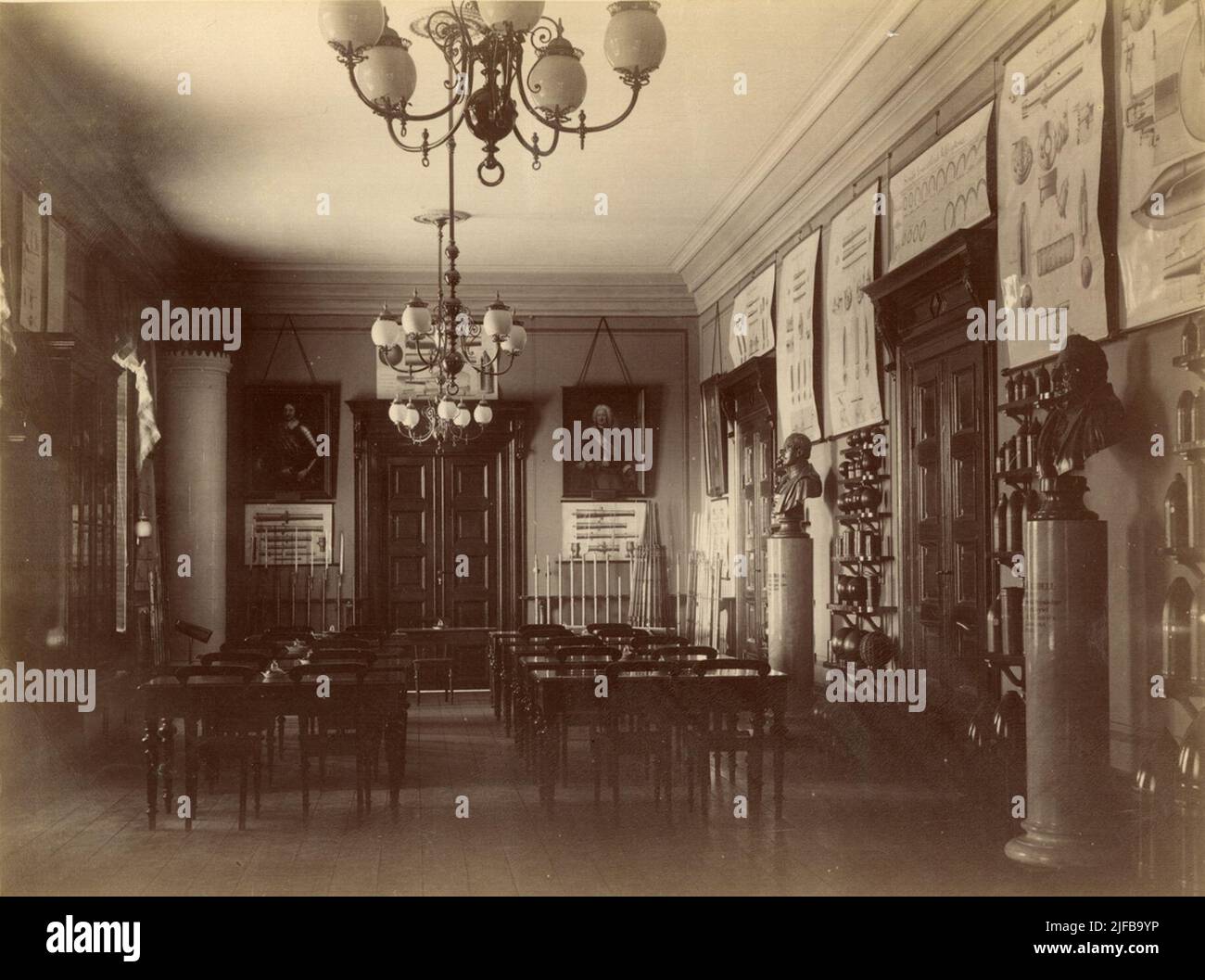 Interior from the Artillery and Engineering School. In the premises is ...