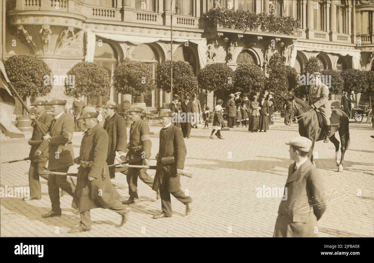 Landstormen's mobilization in 1914 Stock Photo - Alamy
