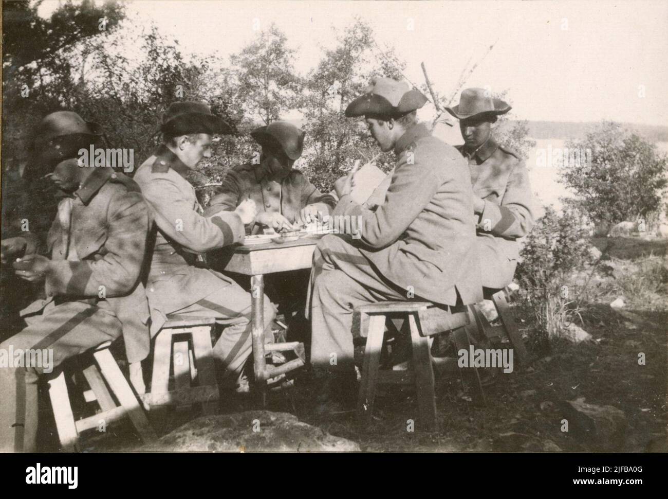 Landstormen's mobilization in 1914 Stock Photo - Alamy